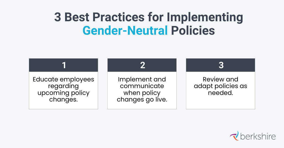 Kickstart Gender-Neutral Policy Changes in Your Workplace